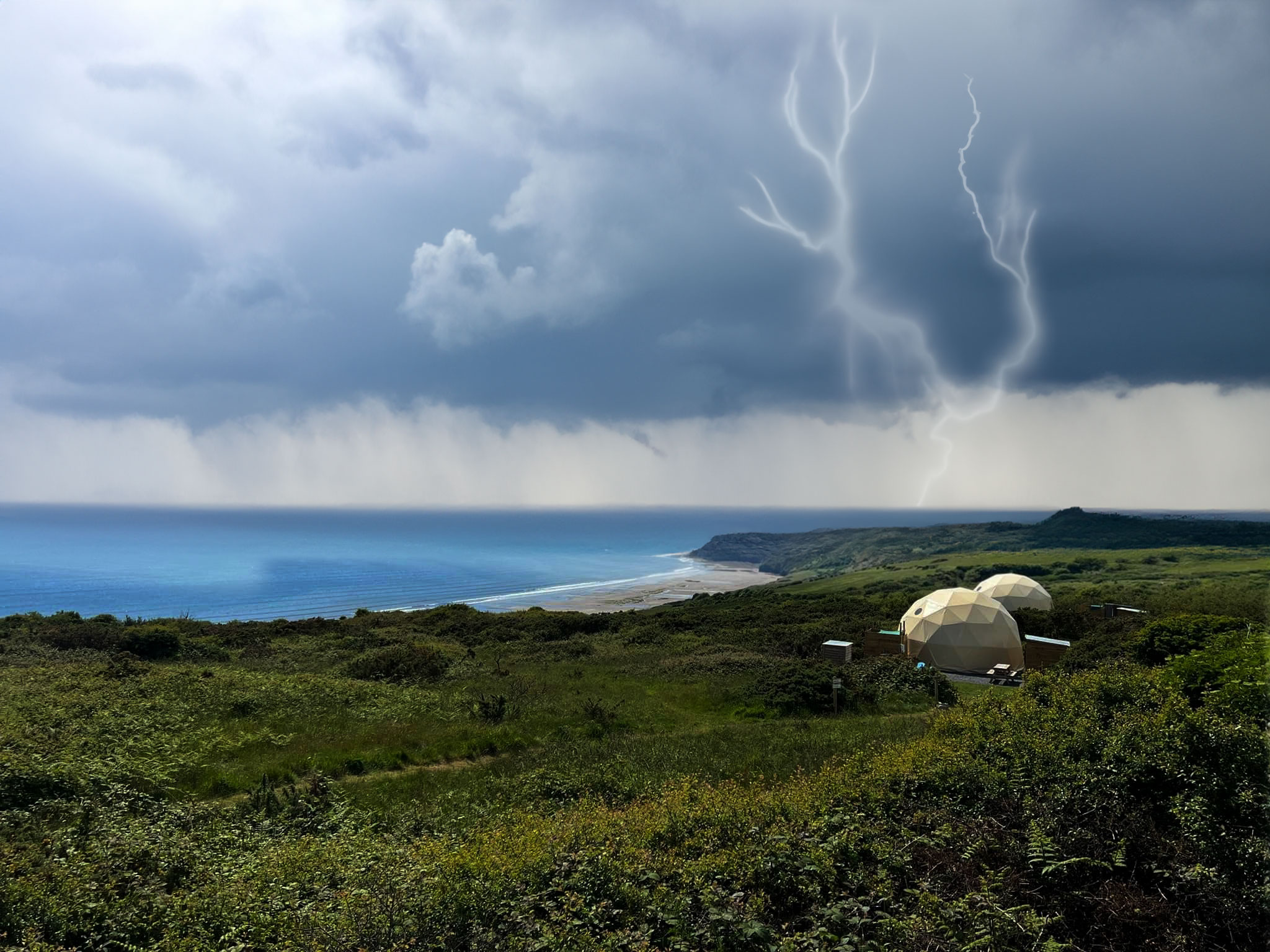 Thorning Farm Camping – No alarms for TruDomes amid the storm ...